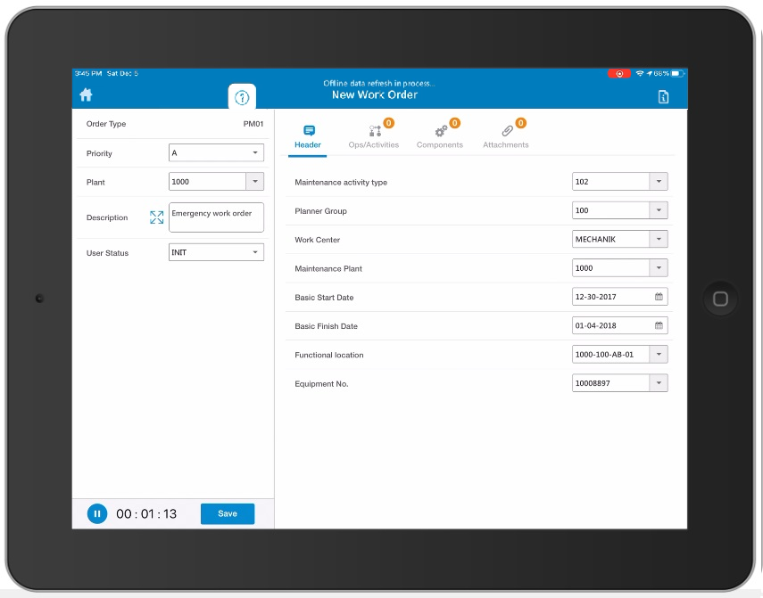 Create an Emergency Work Order