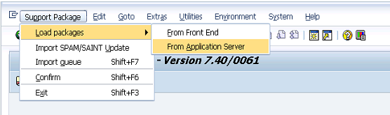 Install RACE™ SAP® ECC and Gateway Support packs