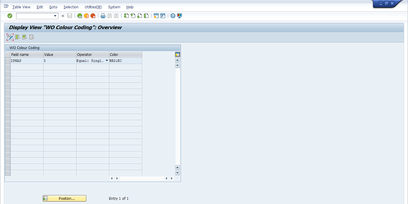 Configure Work Order Numbers Color Coding