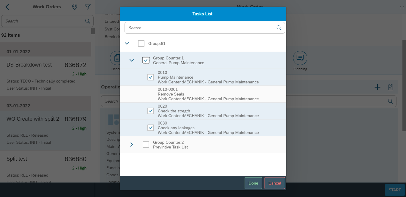 Add Task List Based Operations from Desktop Application